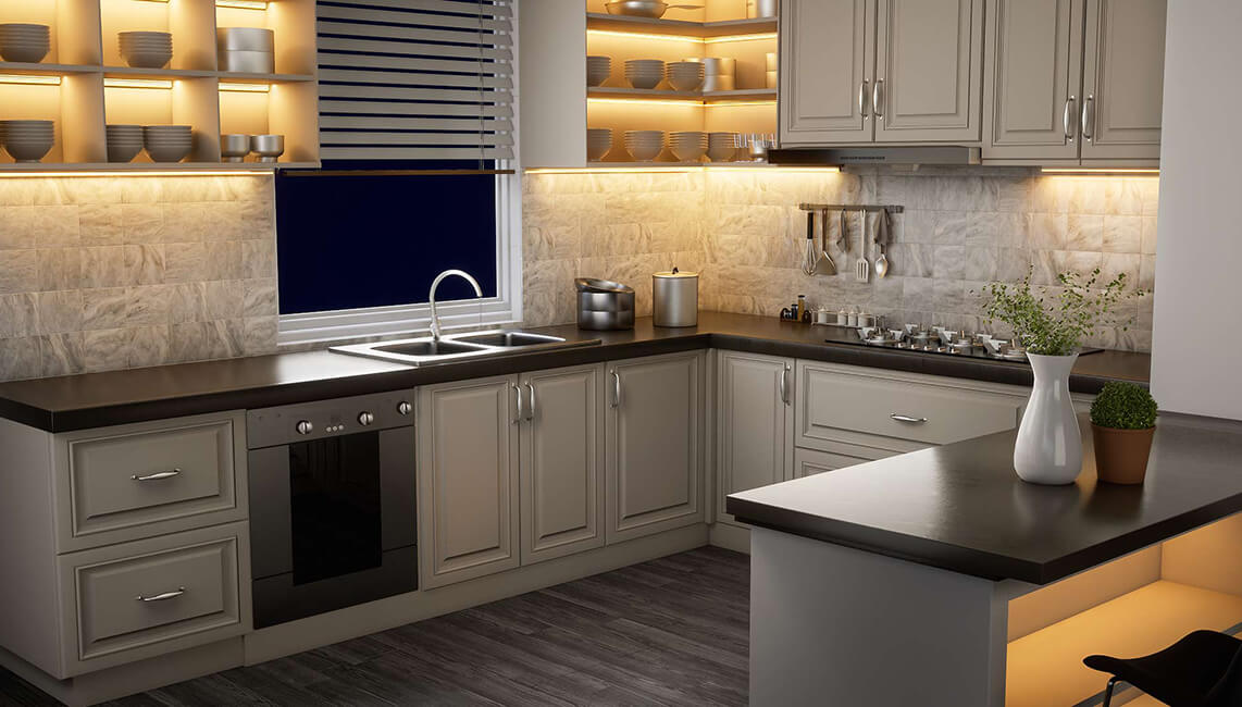 Transform Your Cabinets with Easy LED Lighting Installation – Muzata Canada